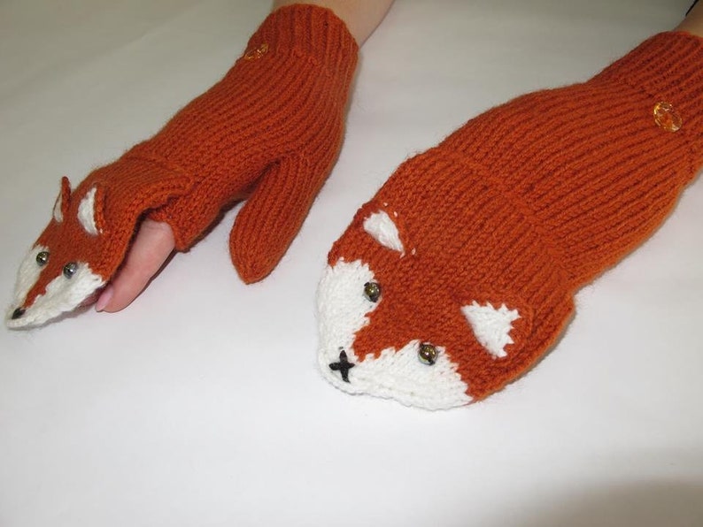 Animal mittens | Etsy