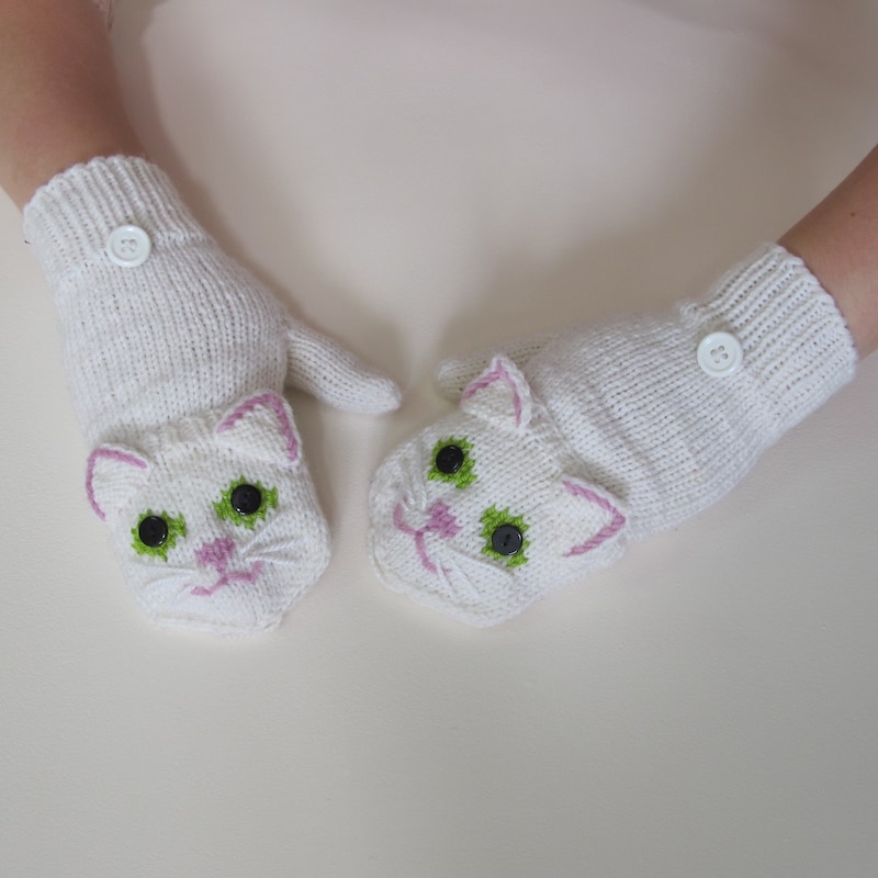 Kitten Mittens - Etsy