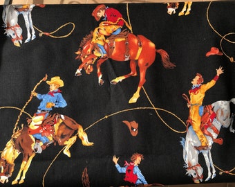 Western Print Silk Fabric - Etsy