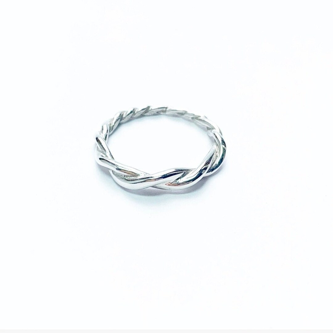 Twist Ring in Sterling Silver, Handmade Tapered Twisted Ring in ...