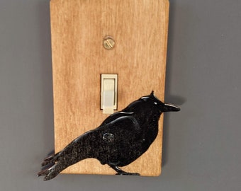 Crow Switch Plate Cover - Etsy
