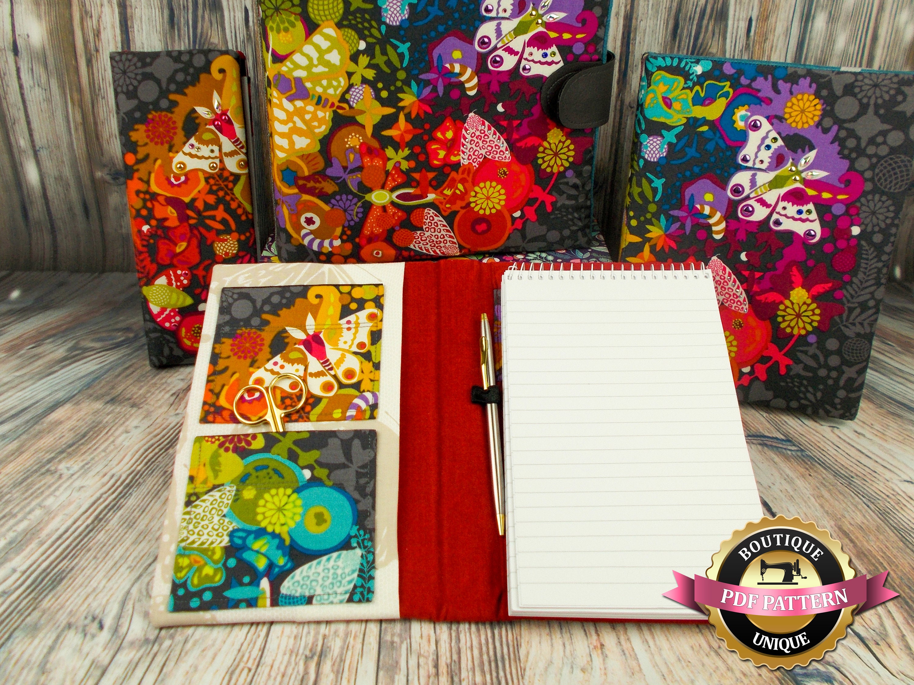 Planner Digital PDF Sewing Pattern Bundle Journal Cover Planner Cover ...