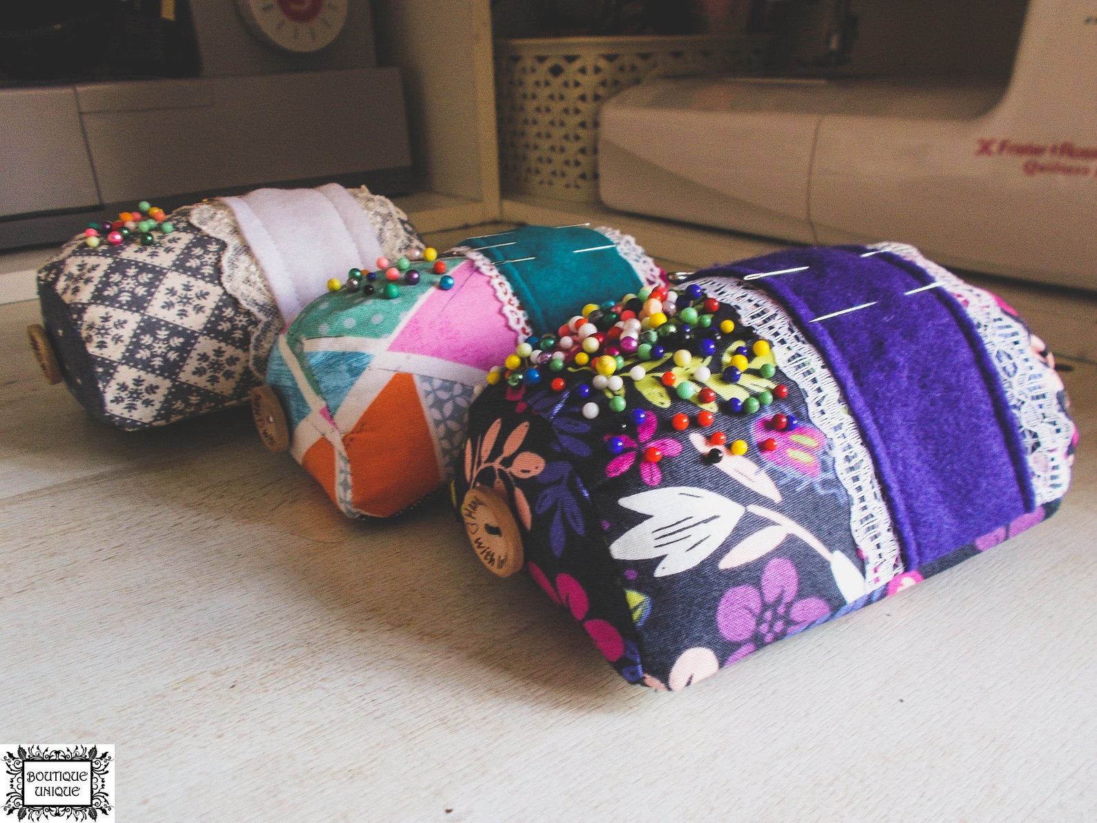 PDF Sewing Pattern Snap on Pin Cushion With Needle Feature Strip Moves ...