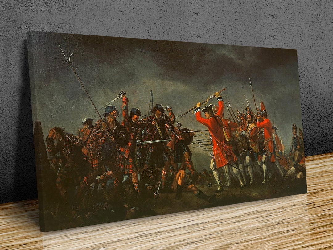 The Battle of Culloden David Morier Heavy Cavalry Regiment Wall Ar Wall ...