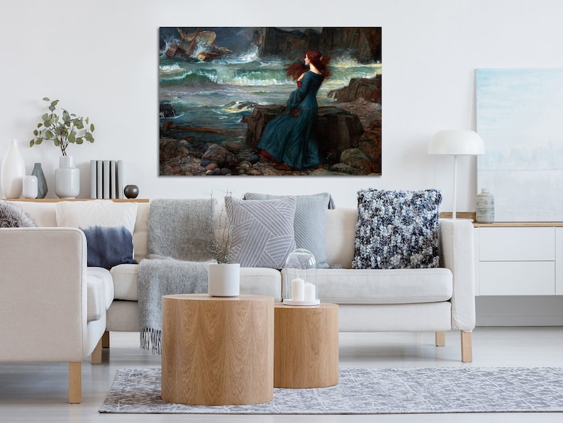 John William Waterhouse Miranda From Shakespeares the Tempest - Etsy UK