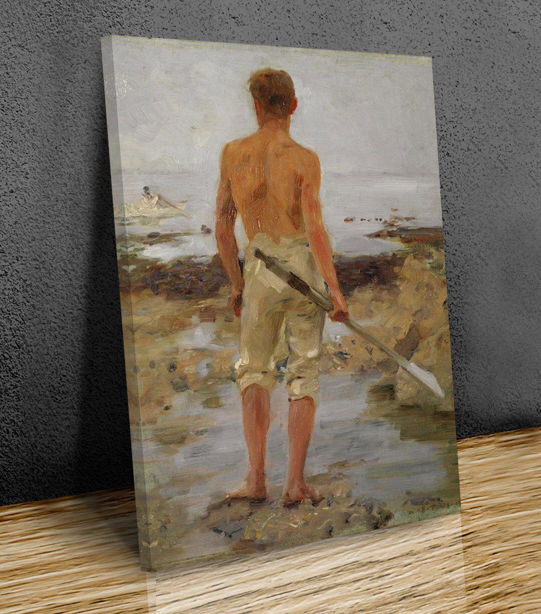 Henry Scott Tuke A Boy With an Oar Wall Art Wall Hangins - Etsy