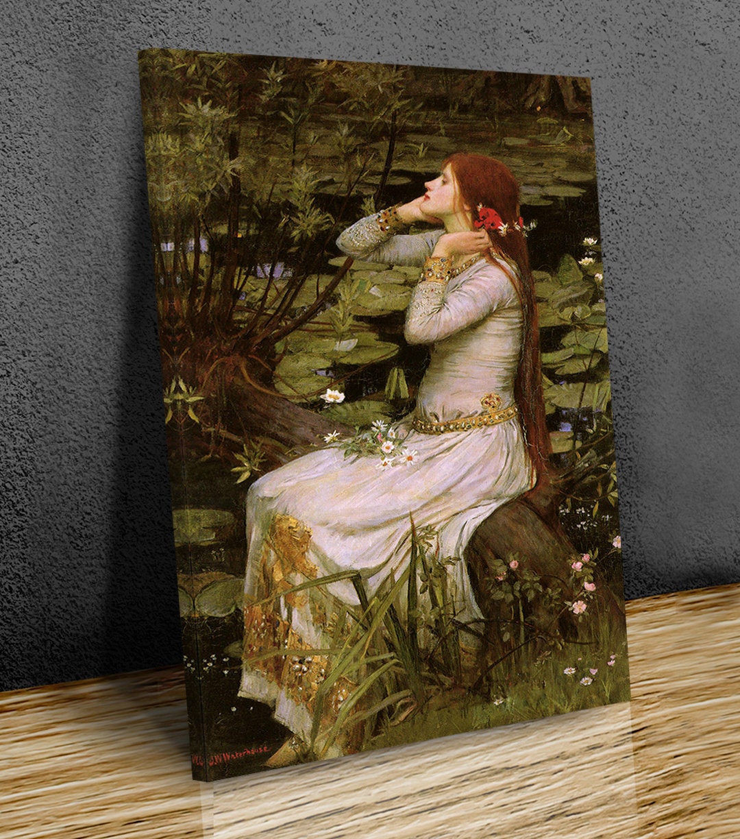 John William Waterhouse ,ophelia, Home Décor, Canvas Print Art Framed ...