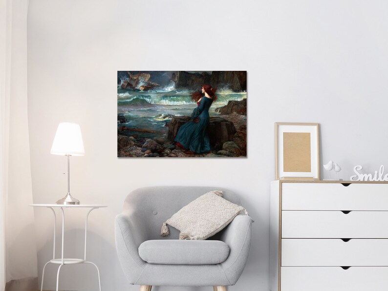 John William Waterhouse Miranda From Shakespeares the Tempest - Etsy UK