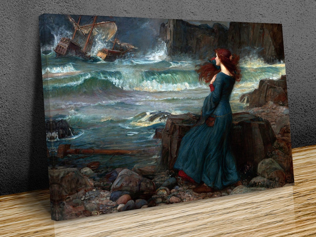 John William Waterhouse Miranda From Shakespeares the Tempest, Home ...