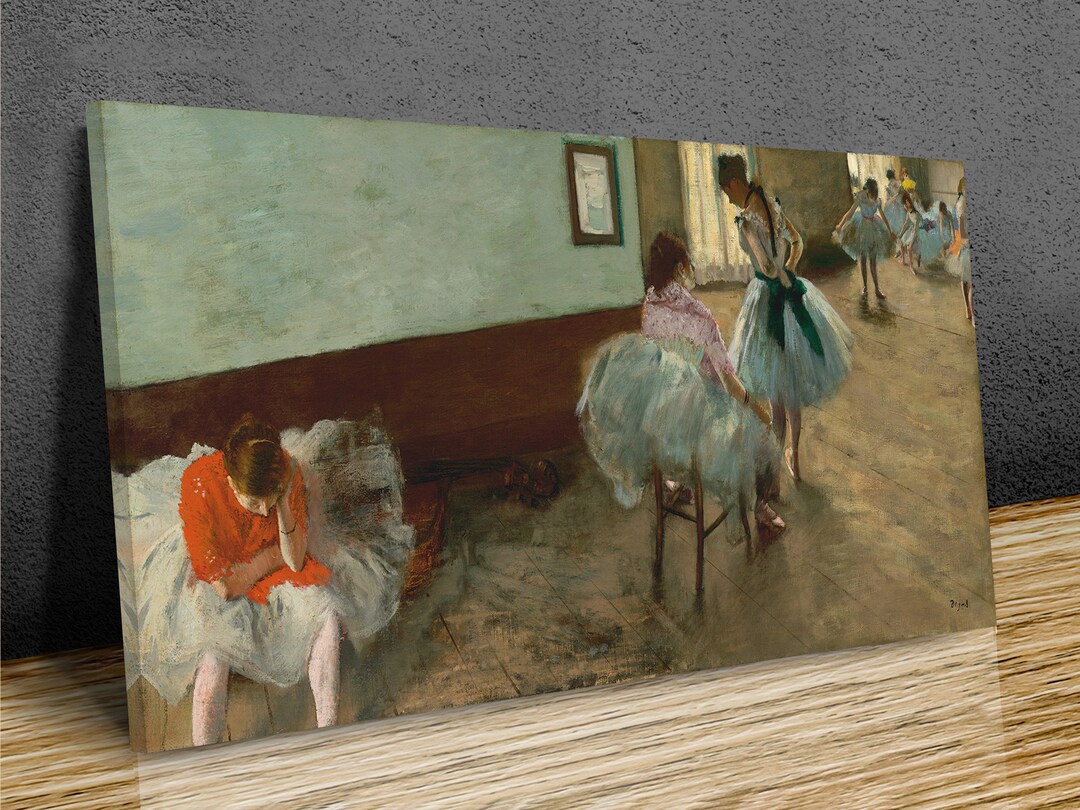 The Dance Lesson, Edgar Degas, Collection White Background Full Colour ...