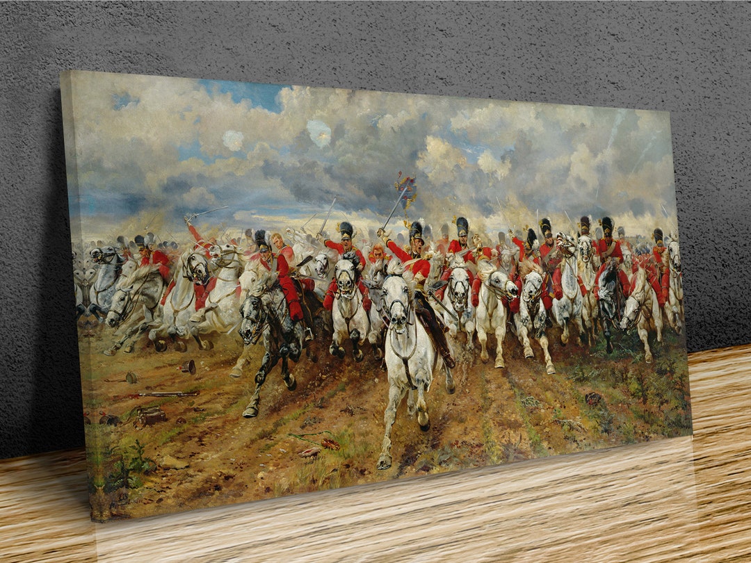 Scotland Forever by Lady Butler Royal Scots Greys British Heavy Cavalry ...