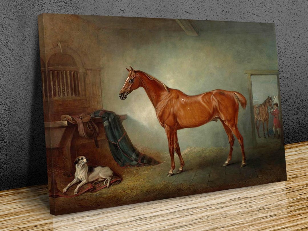 Chestnut Hunter Firebird and Policy by John Ferneley, Hunting Vintage ...