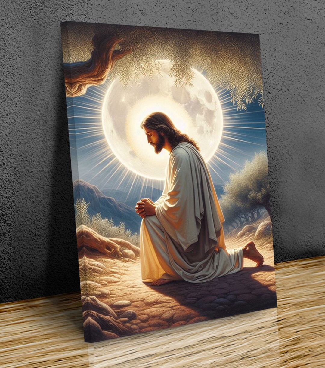 Jesus Prays in Gethsemane, Christianity, Religious Wall Art, Wall ...
