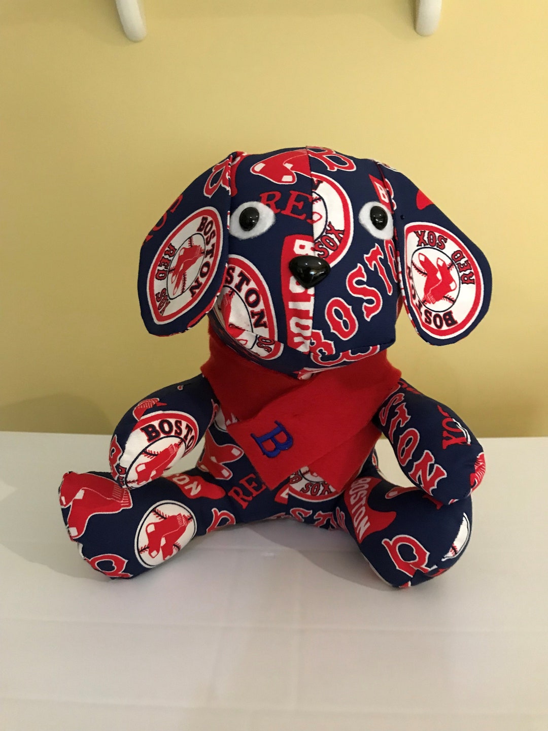 Boston Red Sox Stuffed Puppy - Etsy