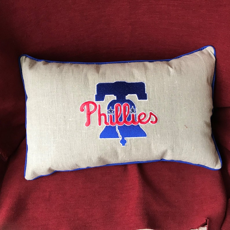 Philadelphia Phillies Linen Pillow - Etsy