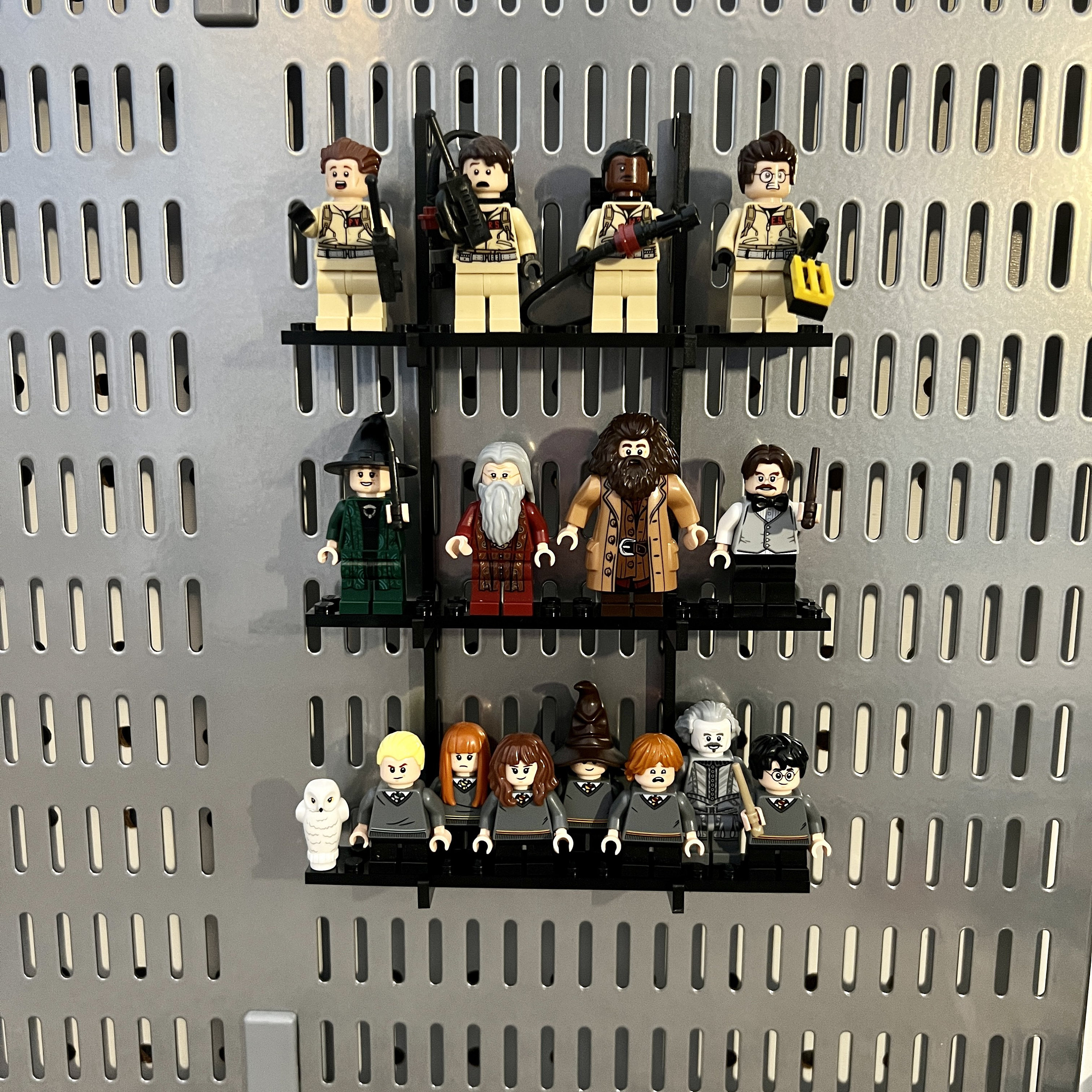 Lego Minifigure Display for Pegboard, Ikea Skadis, Container Store Elfa ...