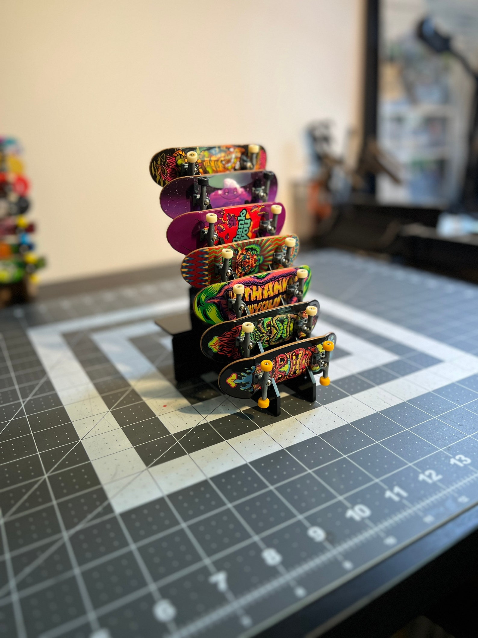 Laser Cut Fingerboard Rack for Tech Deck and Professional Fingerboards ...