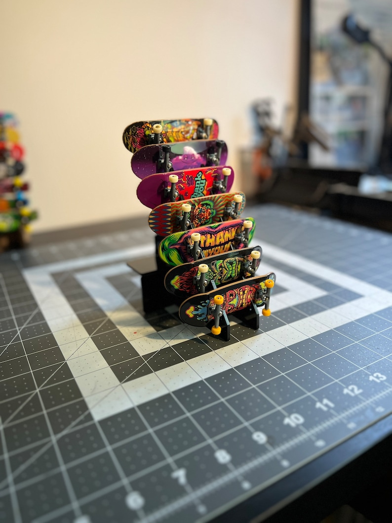 Laser Cut Fingerboard Rack for Tech Deck and Professional Fingerboards ...