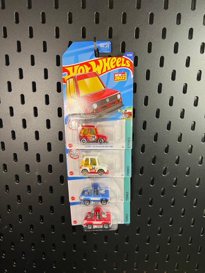 Laser Cut Hot Wheel Display Hooks – Skadis, Elfa, Standard Pegboard - Etsy