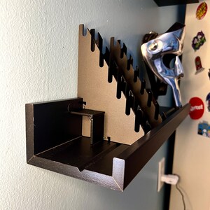 Laser Cut Fingerboard Racks for IKEA Mosslanda Wall Shelves, Holds 14 ...