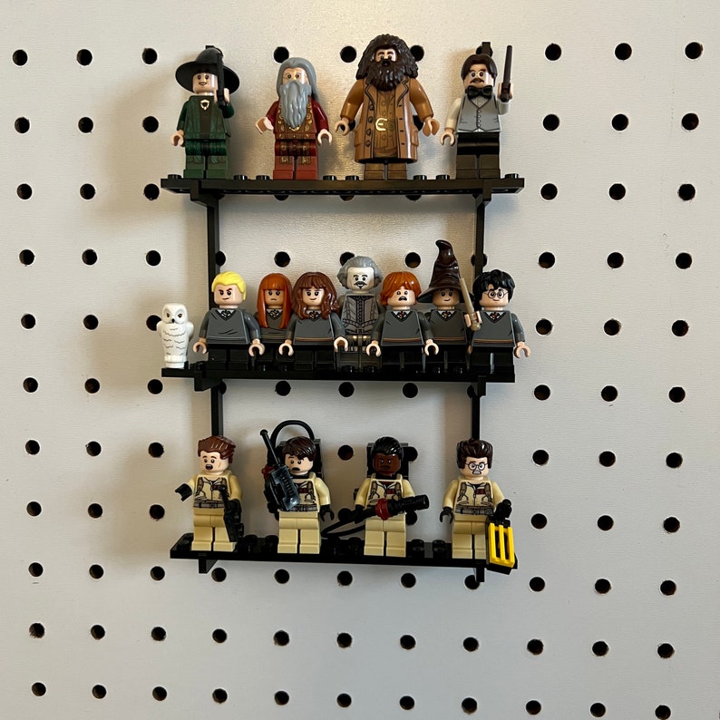 Lego Minifigure Display for Pegboard, Ikea Skadis, Container Store Elfa ...