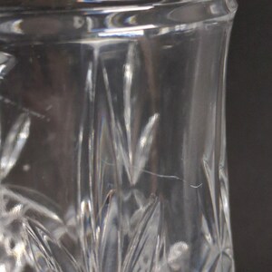 Heavy Clear Glass Drinking Pitcher 32 Oz Pineapple Design Lead Crystal ...