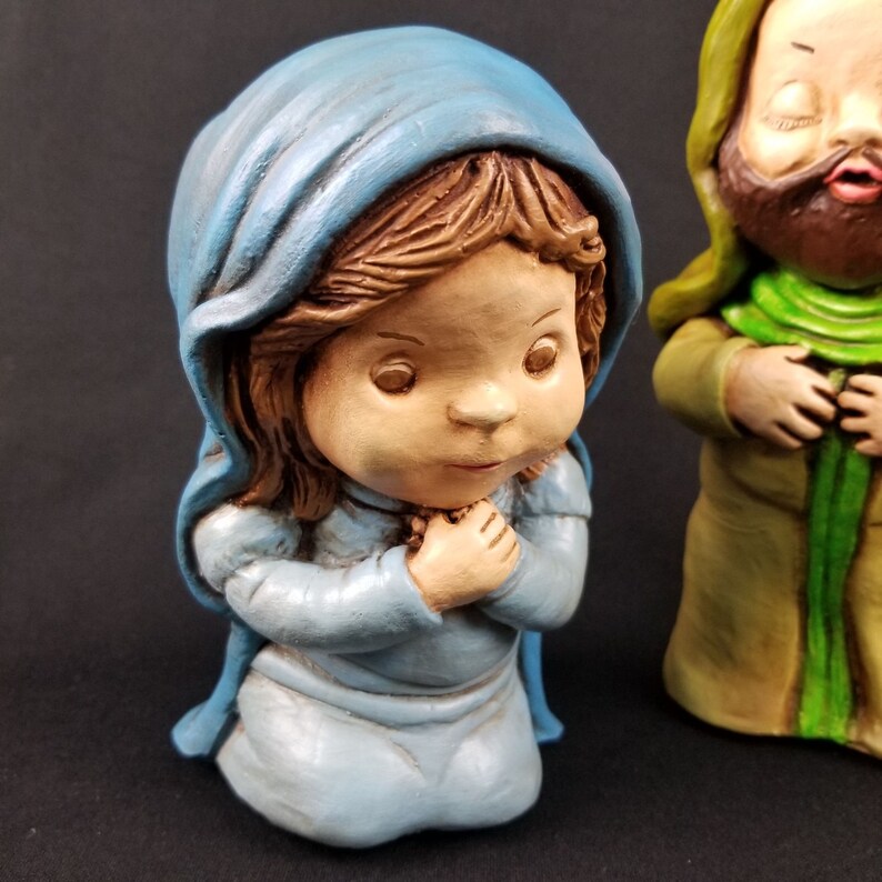 1978 Christmas Nativity Scene Carol Rardon Figures Jesus Mary - Etsy