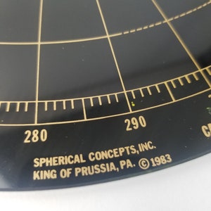 1980s Smithsonian Planet Tracker 13" Diameter Round Flat Double Sided With Stand - Etsy