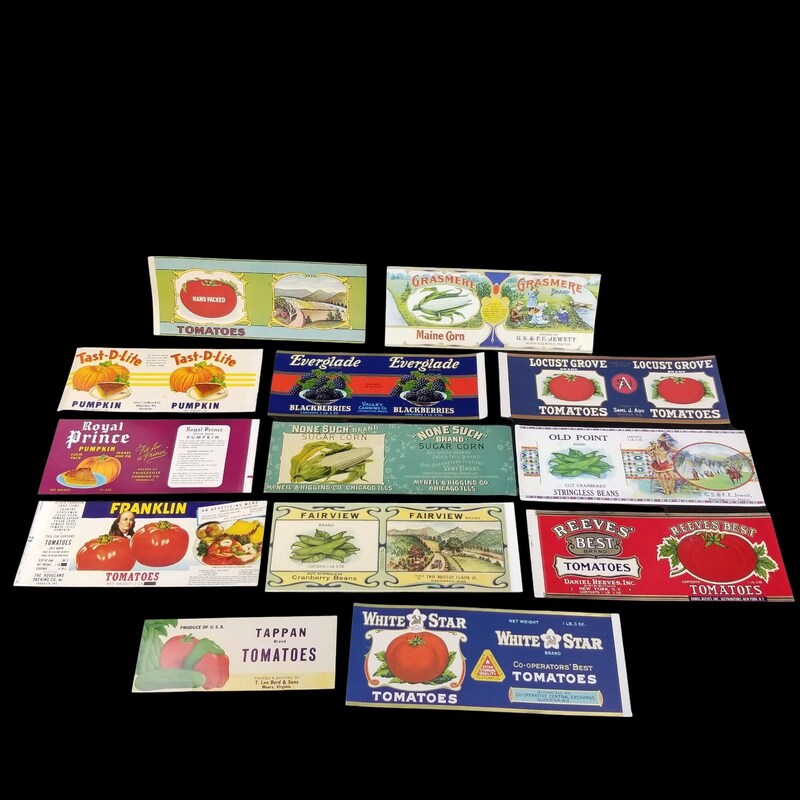 Vintage Canned Bean Label - Etsy