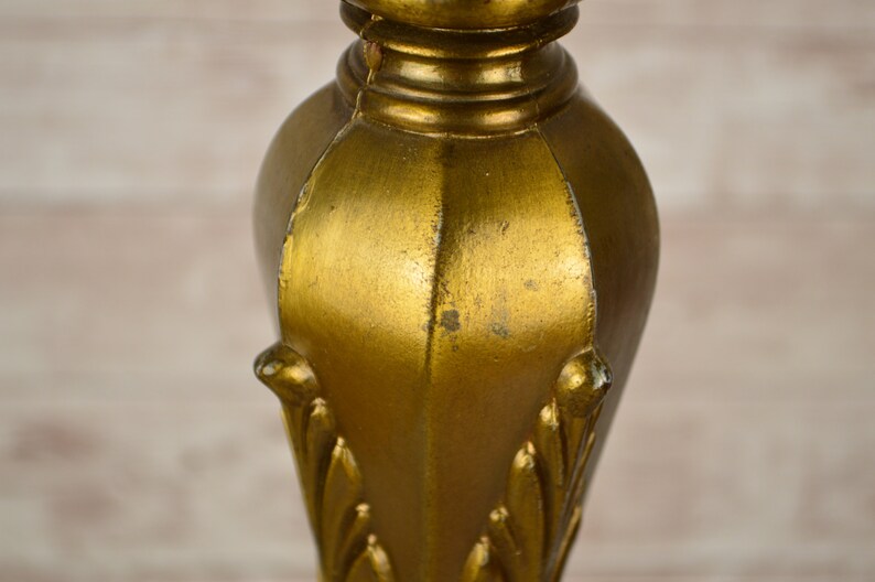 Vintage Falkenstein Table Lamp Wood & Ornate Metal Decor NEEDS - Etsy