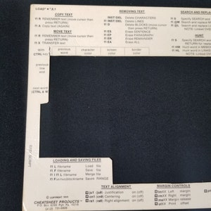 1984 Commodore 64 Multiplan Easy Script Keyboard Overlays Leroy's ...