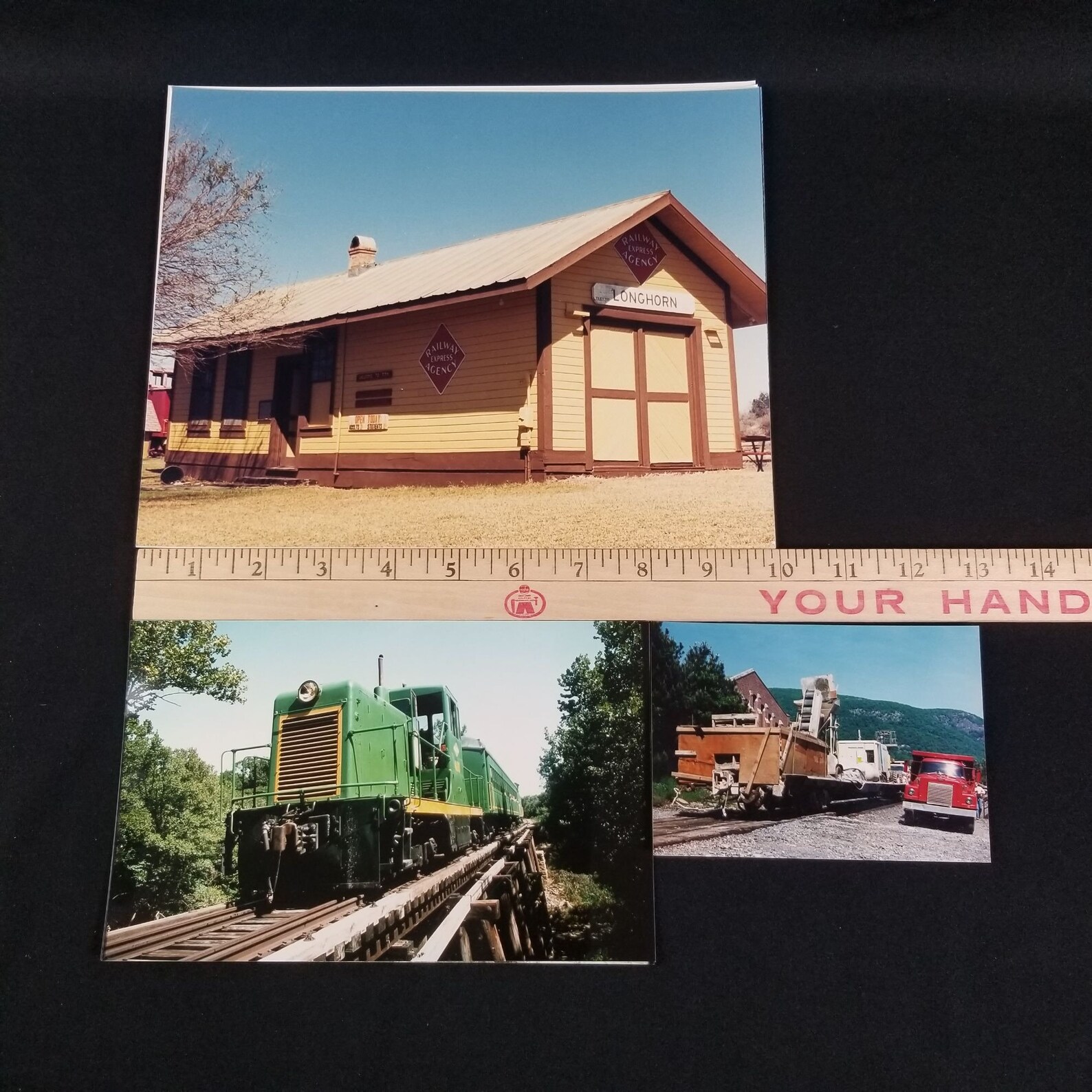 8 Old Train Station Color Photos Longhorn Railway Express Agency 8x10 ...
