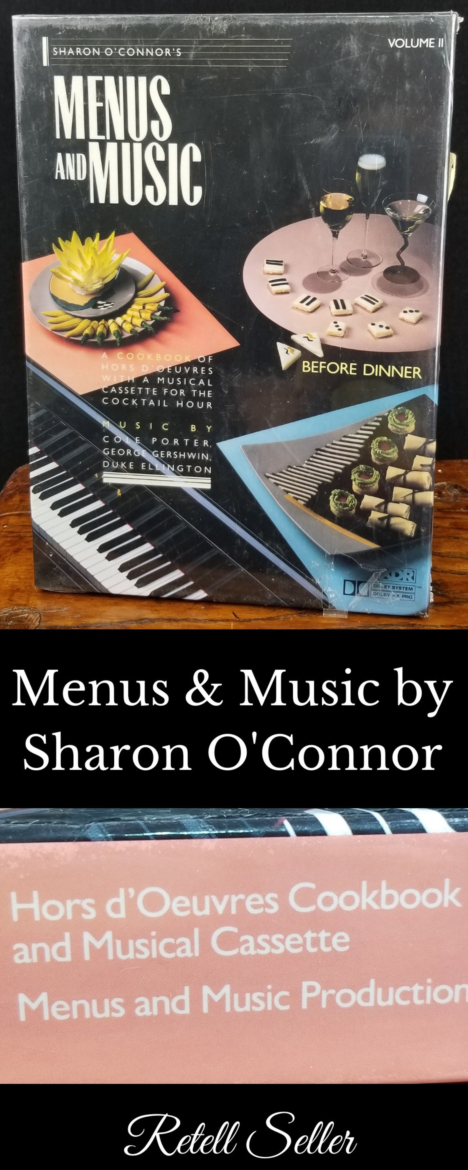 Menus and Music Cookbook Musical Cassette Tape Romantic Hors - Etsy