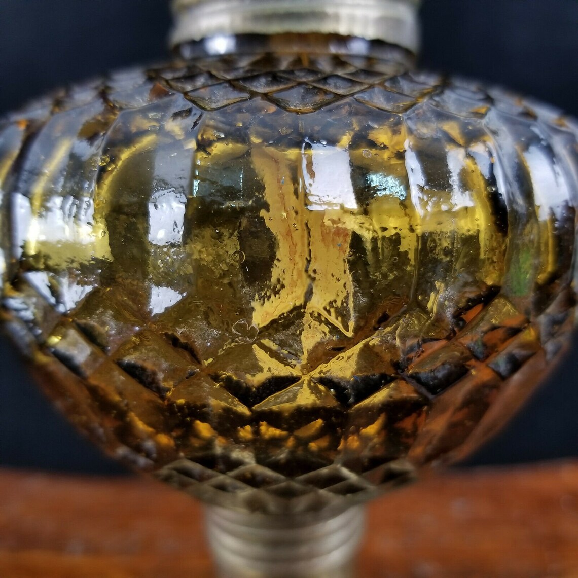 Miniature Hurricane Oil Lamp Amber Orange Font 7 1/2 - Etsy
