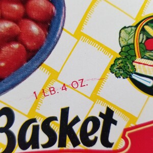 10 Red Beans Can Labels Market Basket Bilbrey Canning Food Company ...