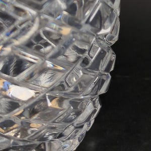Heavy Clear Glass Drinking Pitcher 32 Oz Pineapple Design Lead Crystal ...