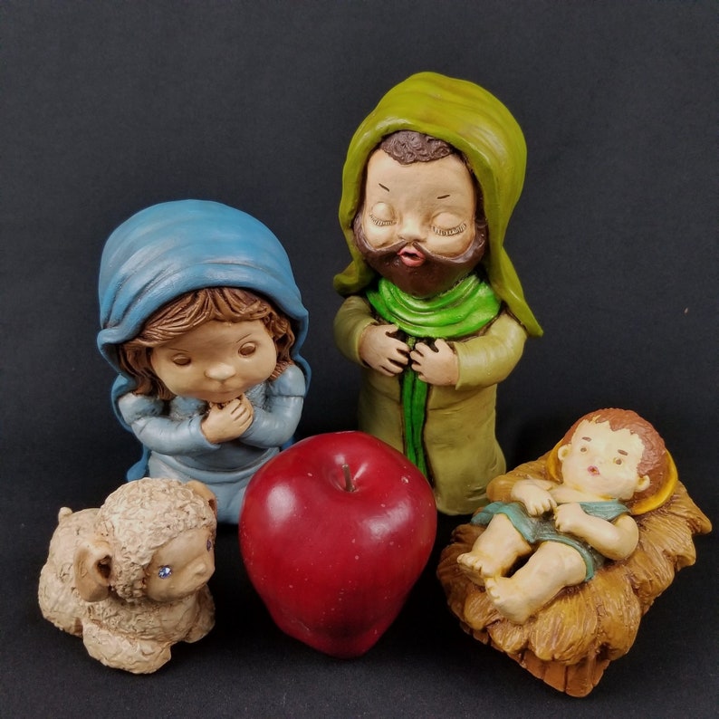 1978 Christmas Nativity Scene Carol Rardon Figures Jesus Mary - Etsy