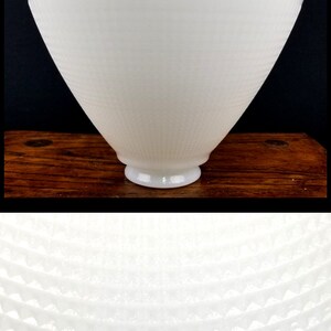 1 Waffle Designed Diffuser White Glass Lamp Shade 2 1/4" Fitter 5 3/4 ...