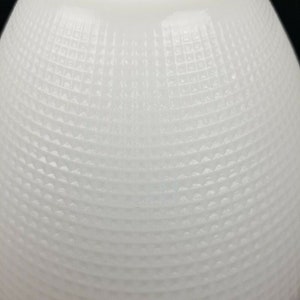 1 Waffle Designed Diffuser White Glass Lamp Shade 2 1/4" Fitter 5 3/4 ...