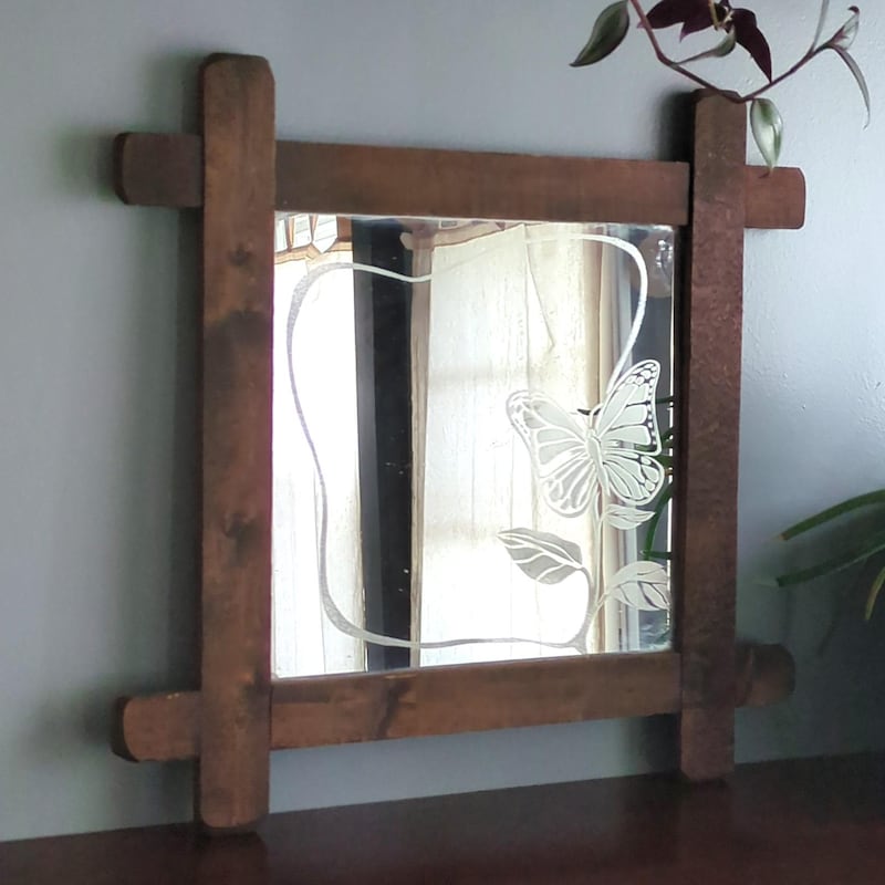 Primitive Mirror - Etsy