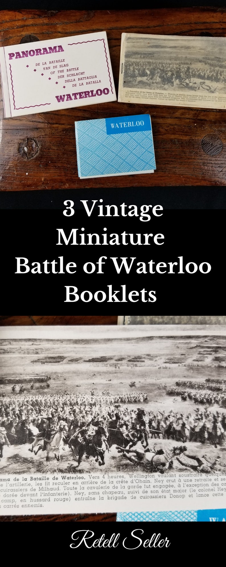 3 Miniature Battle of Waterloo Booklets Panorama Belgium - Etsy