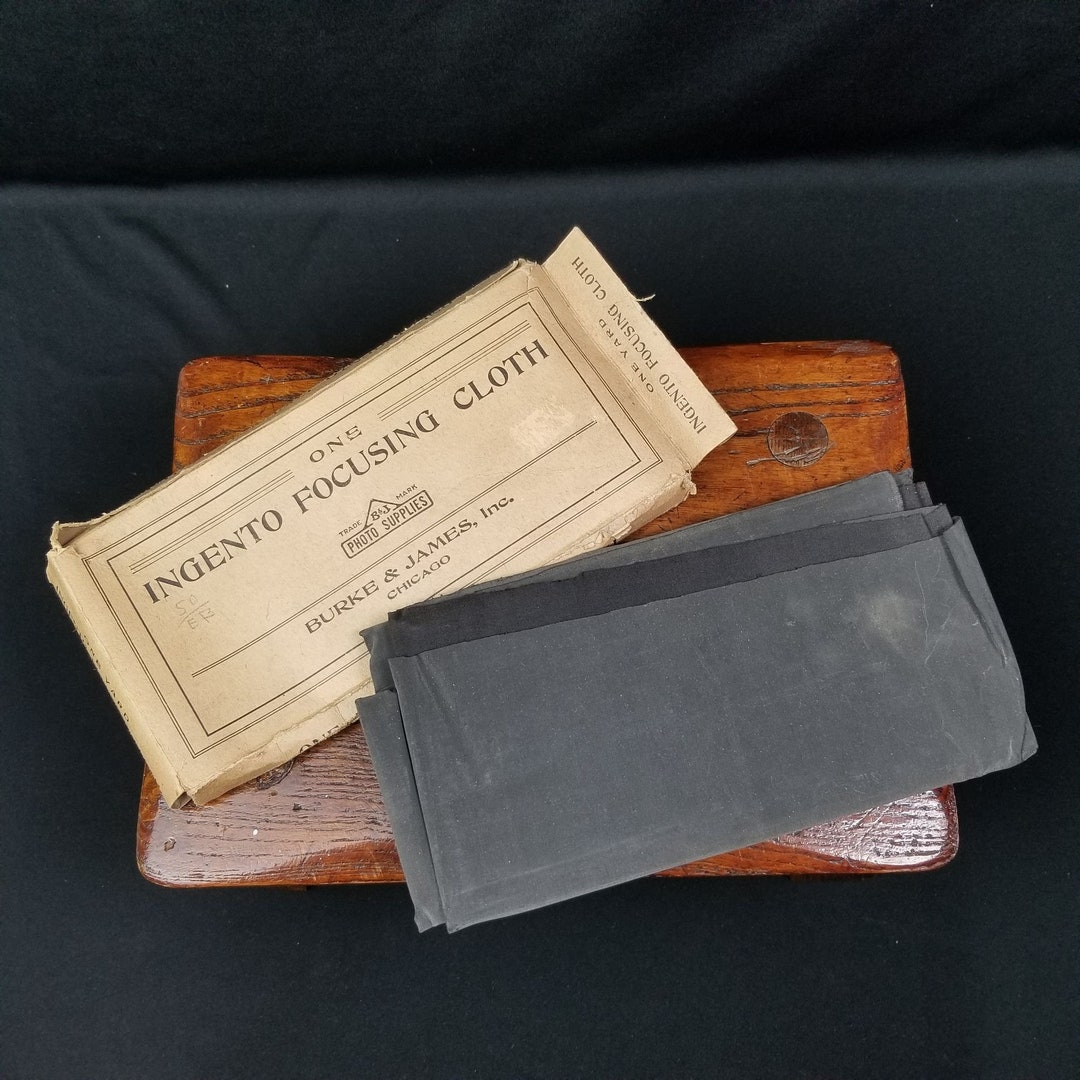 Ingento Focusing Cloth Large Format Camera Burke & James 1 Yard Vintage ...