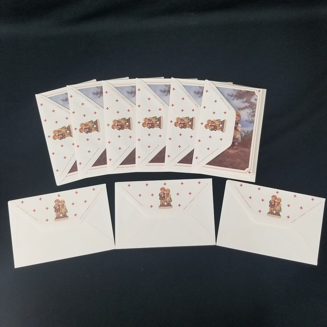 6 Hummel Blank Greeting Cards Goebel Boy & Girl 1990s Paper Ephemera ...
