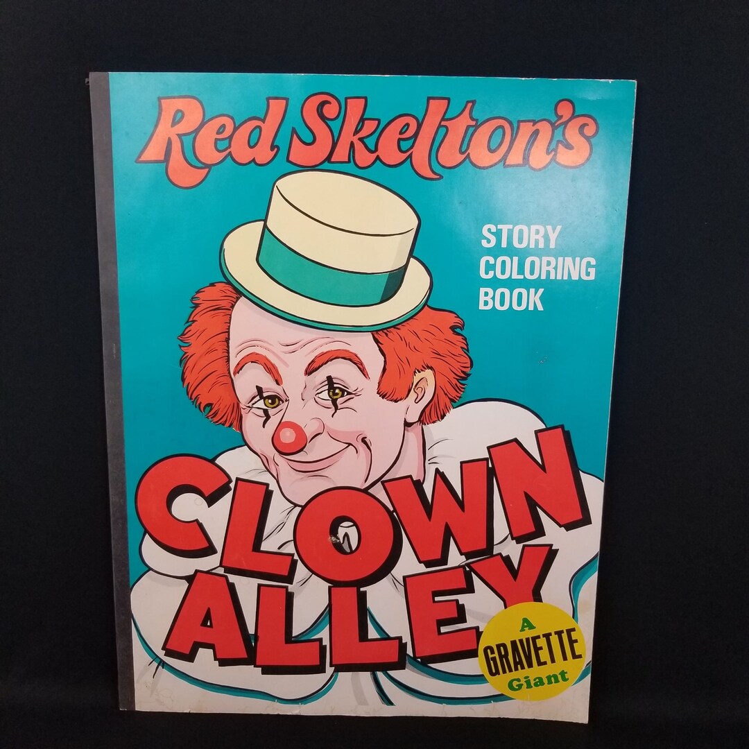 1975 Red Skelton Clown Alley Story Large Coloring Book 21 7/8" X 16 7/8 ...