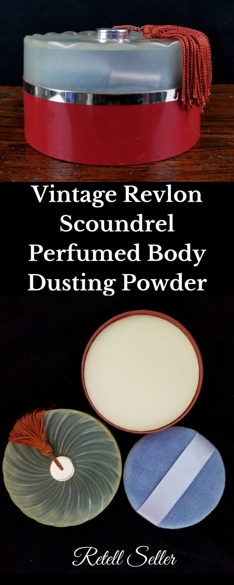 Vintage Revlon Scoundrel Perfumed Body Dusting Powder Prop - Etsy