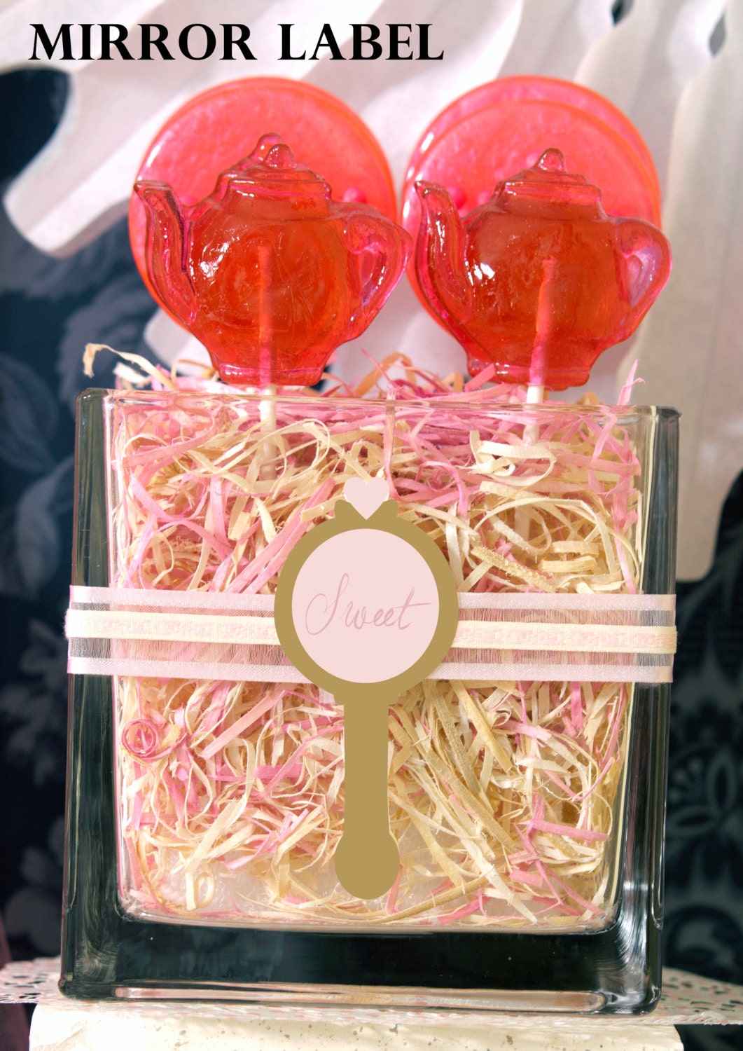 Pink and Gold Food Labels AND BONUS Mirror Label Printable | Etsy