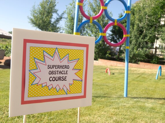 Obstacle Course Signs Design An Obstacle Course Worksheet (teacher