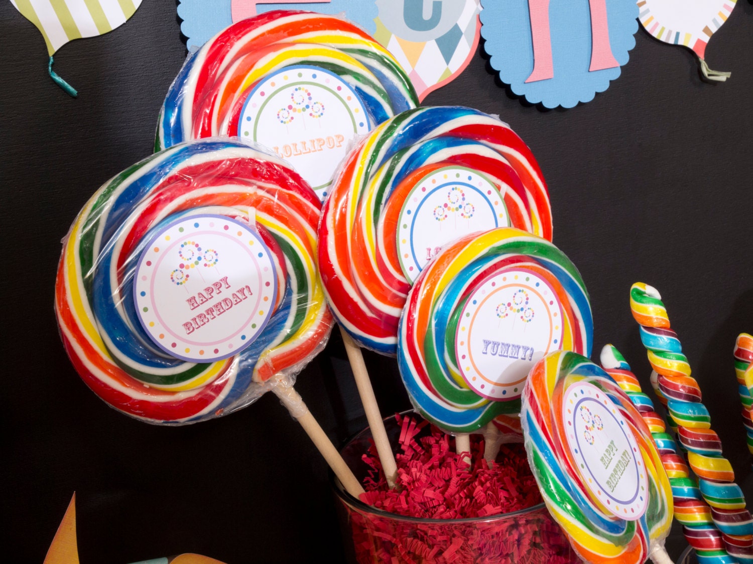 Rainbow Party Food Label SET Printables Food/Buffet Labels | Etsy