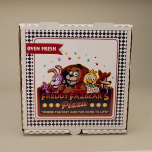EDITABLE Five Night's at Freddy's PIZZA Box Printable - CUSTOMIZE on ...