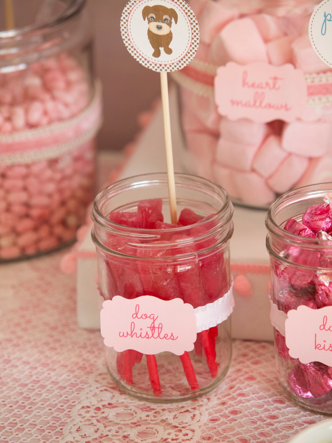 Puppy Love Label Set Printable Use for Candy Jar Labels - Etsy